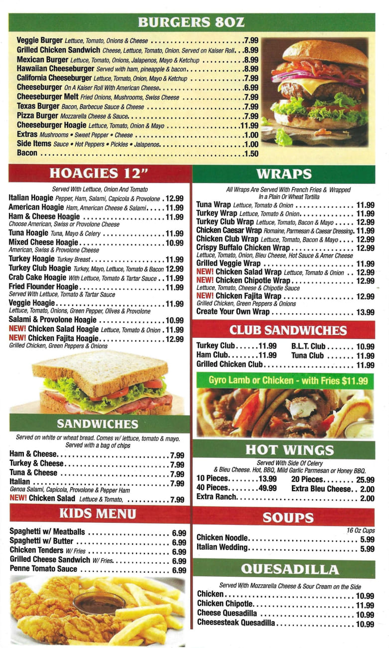 Catering Menus | Malvern, Exton, Frazer & Paoli PA